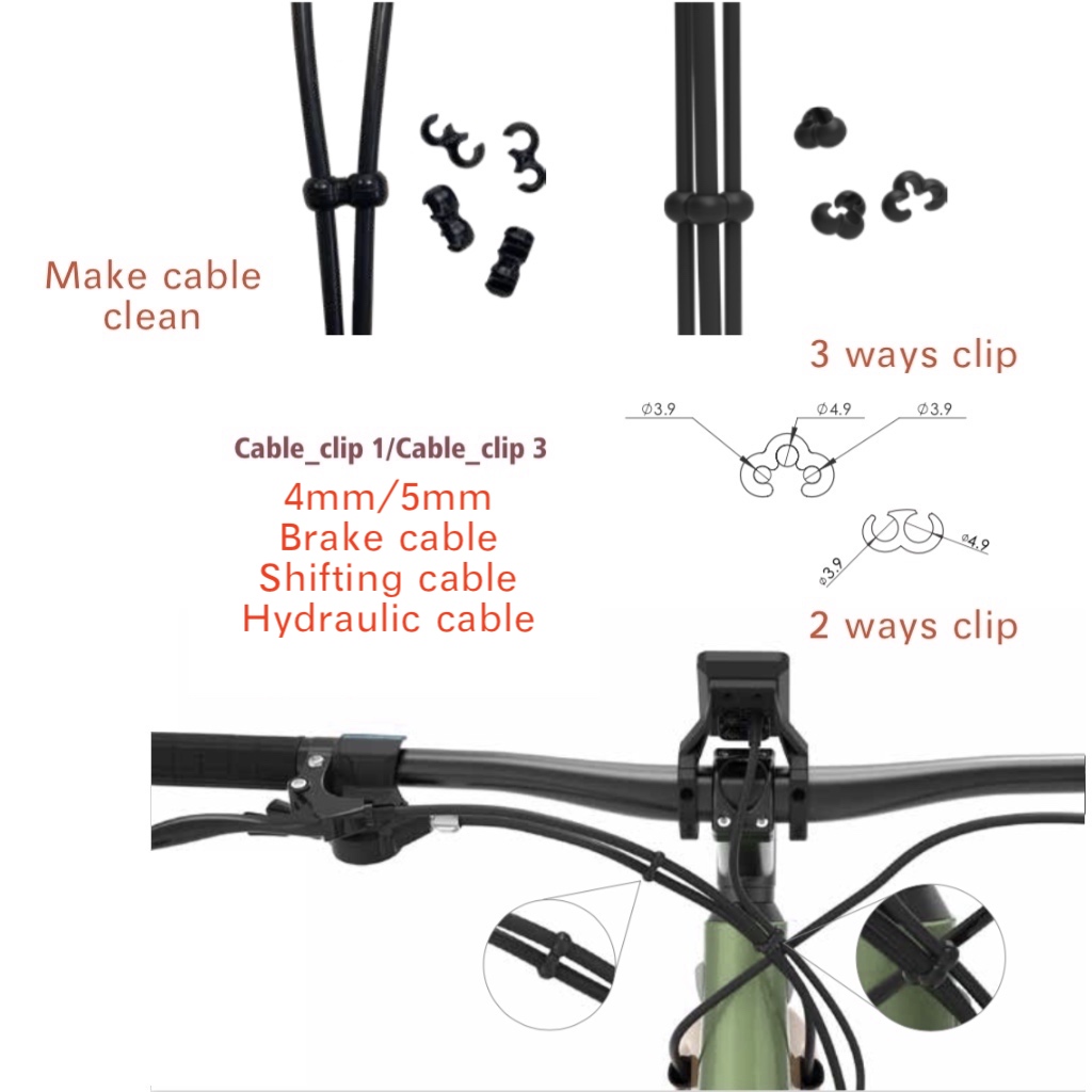 Cable Clips - Buy Cable clip, 2 way 3 way clip Product on Mutual-E-bike ...