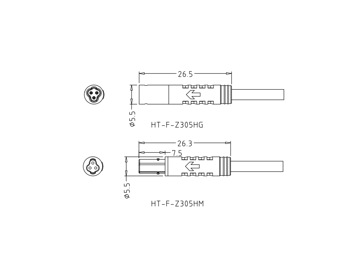Ultra MINI H 3pin Signal Connector - Buy E-Scooter cable connector 3 ...