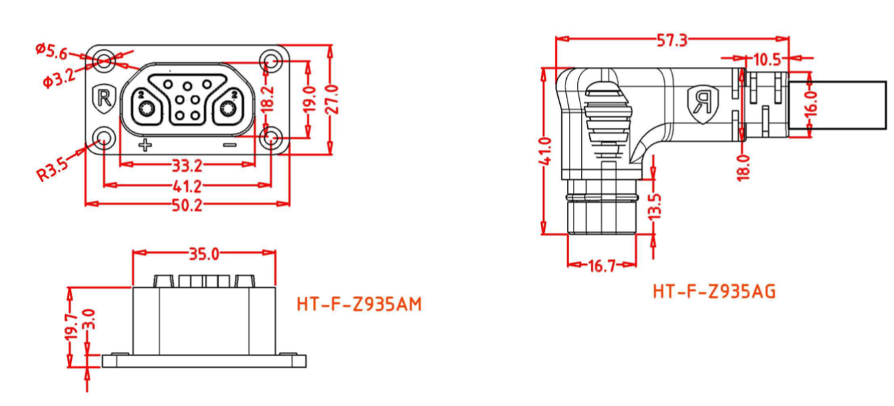 Z935A 9 pin L-shaped Battery connector - Buy HT-F-Z935A, charger ...